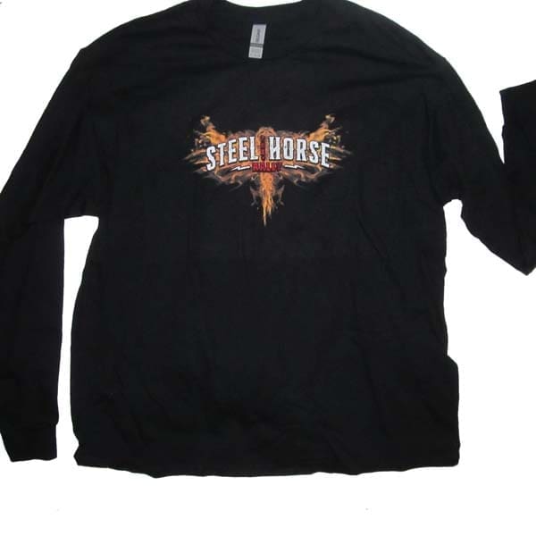 2024 Steel Horse Rally Long Sleeved Skull Shirt in Black - The Steel ...